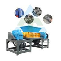 China 30 kW Double Shaft Shredder For Plastic Scrap Metal Shredding In Tire Recycling Plant for sale