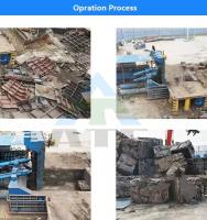China 30kW Power Waste Metal Steel Copper Scrap Baling Machinery for Recycling and Smelting for sale