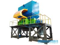 China 1500L/H Double Shaft Shredder for Plastic Crushing and Wood Shredder Grinder Crusher for sale