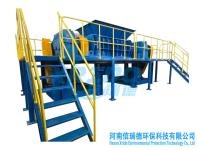 China 1500L/H Double Shaft Shredder for Plastic Crushing and Wood Shredder Grinder Crusher for sale
