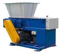 China 5 100 kg/h Production Capacity Single Shaft Design Plastic Shredder for Fabric Plaster Board for sale