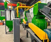 China PV Cell Scrap Shredding Crushing Sorting Recycling Machine for Solar Panel Waste for sale