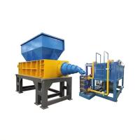 China Drum Shredder for Plastic Lumps Pipes Films Bags Profile Iron Scrap Metal Waste Radiator for sale