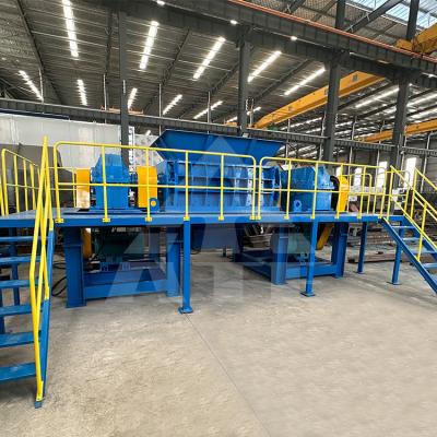 China Double Shaft Shredder for Metal Iron Scrap and Cardboard Meeting Customer Requirements for sale