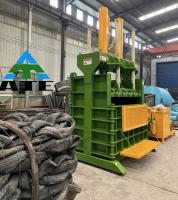 China High Productivity Waste Tire Baler Press Vertical Baler Machine for Retail and Baling for sale