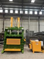 China 80 Ton Vertical Baler Machine for Compressing and Packing Loose Materials at Sale for sale