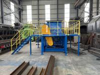 China Plastic Shredder Machine Hydraulic Wood Scrap Double Shaft Shredder for Organic Waste for sale