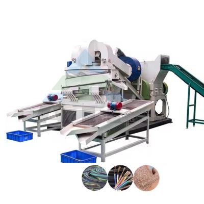China 300-500kg/h Capacity Dry Copper Rice Meter Machine for Upgraded Scrap Cable Granulator for sale