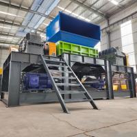 China 2200KG Weight Metal Double Shaft Shredder Machine for Shredding Plastic Waste Textile for sale