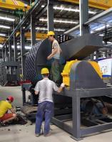China Double Shaft Shredder for Radial Product Line Old Tire Recycling Machine Rubber Shredder for sale