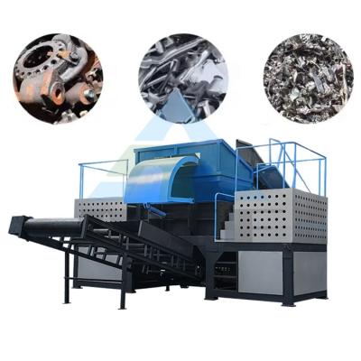 China Double Shaft Plastic Shredder Machine for Waste Tires Metal Scrap Bicycle Recycling for sale