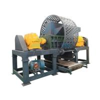 China Used Tire Double Shaft Shredder Waste Tire Recycling Machines Tire Shredder Machine 2200 kg for sale