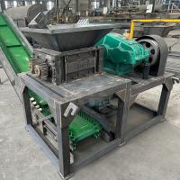 China Tire Crusher Waste Rubber Tyre Mini Scrap Metal Shredder Double Shaft Shredder Machine for Plastic for sale