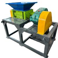 China Double Shaft Shredder for Waste Wood Small Plastic Metal Easy Operation and 50kW Power for sale