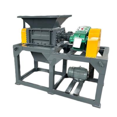 China Wood Mini Scrap Metal Shredder Crusher Machine Plastic Double Shaft Paper Shredder for sale