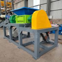 China Multifunctional Double Shaft Metal Shredder for Scrap Plastic Barrels and Tire Boxes for sale