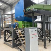 China Multifunctional Double Shaft Metal Shredder for Scrap Plastic Barrels and Tire Boxes for sale