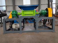 China Double Shaft Shredder Machine for Scrap Plastic Bottle Metal and Cardboard Waste for sale