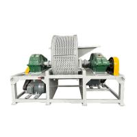 China Plastic Rubber Double Shaft Tire Shredder Machinery 5000 kg Weight Support Customization for sale
