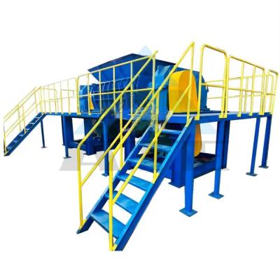 China PLC Control Steel Shredder for Waste Tyre Recycling and Rubber Powder Production for sale