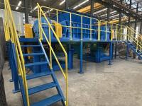 China PLC Control Steel Shredder for Waste Tyre Recycling and Rubber Powder Production for sale