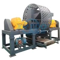 China Metal Processed ALLOY Double Shaft Rubber Metal tire Crusher Hammer mill for Recycling for sale