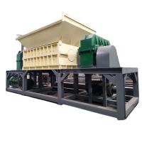 China Compact Double Shaft Shredder for Recycling Metal and Cardboard Scrap in Food Beverage for sale