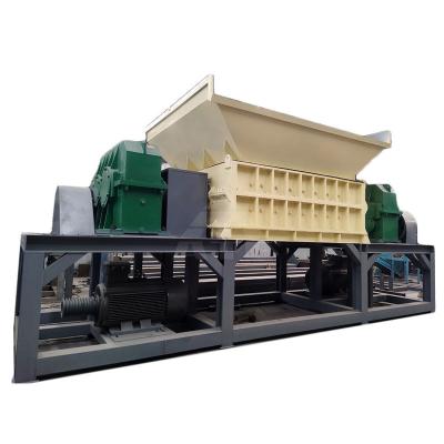 China Double Shaft Shredder for Household Waste Timber Wood Pallet and Scrap Metal Recycling for sale