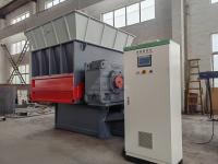 China Customer's Drawing Single Shaft Used Plastic Shredder Machine for Fabric Recycling for sale
