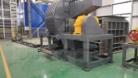 China High Level Waste Tire Recycling with Rubber Tire Tyre Shredder Machine and Conveyor for sale
