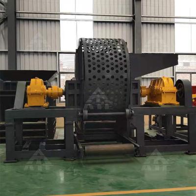 China Easy Operation Heavy Duty Truck Tire Double Shaft Paper Tyre Recycling Machine Shredder for sale