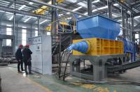 China Customized Voltage Waste Tire Tyre Shredder with Double Shaft in South Africa for sale