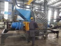 China Customized Voltage Waste Tire Tyre Shredder with Double Shaft in South Africa for sale