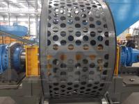 China Customized Voltage Waste Tire Tyre Shredder with Double Shaft in South Africa for sale