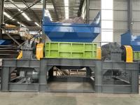 China 200-2200mm Input Size Double Shaft Shredder for Metal and Plastic Waste Glass Bottles for sale
