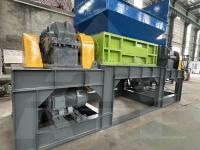 China Double Shaft Glass Bottle Hammer Scrap Metal Shredder Crusher Machine 0.5T Weight for sale