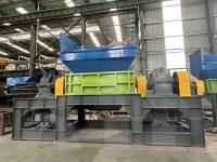 China Double Shaft Glass Bottle Hammer Scrap Metal Shredder Crusher Machine 0.5T Weight for sale