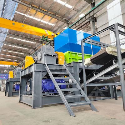 China Plastic Chairs Scrap Metal Crusher Shredder with MOTOR Famouse Double Shaft Foam Shredder for sale