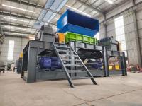 China Double Shaft Waste Crusher Machine for Plastic Carton and Metal Shredding at Affordable for sale