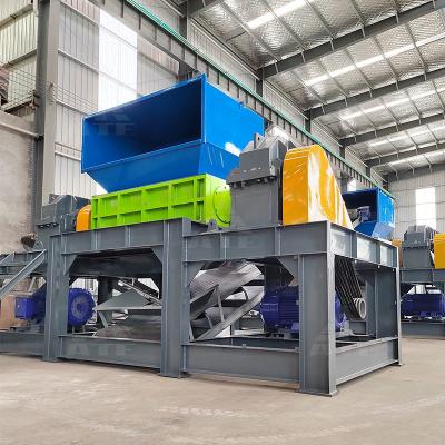 China Metal Double Shaft Shredder for Heavy Scrap Waste Plastic Final Product 1-10 Cm Output for sale