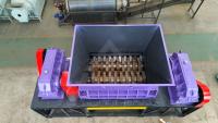 China 2000 Double Shaft Shredder for Aluminum Cans Scrap Metal Rubber PVC Plastic Bottles for sale