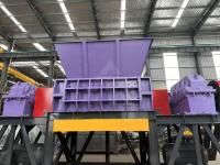 China Compact Scrap Metal Rubber Copper Double Shaft Recycling Plastic Shredder Machine 2000m for sale