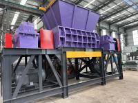 China Double Shaft Shredder for Recycling Paper Cardboard Rubber Waste Plastic and Steel Scrap for sale