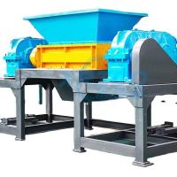 China Double Shaft Waste Plastic Crusher for Metal Car Iron Steel Plastic Bottle Shredder for sale