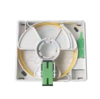China Fan Coil Wall Socket Fiber Optic Terminal Box With SC APC Adapter Pigtails for sale