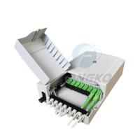 China Indoor 8 Ports Wall Outlet Fiber Optic Nap Box SC Coupler And Pigtails for sale
