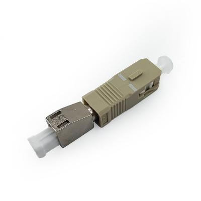 China SC Male to LC Female UPC Multi Mode Fiber Optic Hybrid Adapter Optical Converter for sale