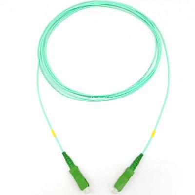 China Ftth 1.6mm 1M Length Optic Fiber Patch Cord Aqua Blue Cable Jumper for sale
