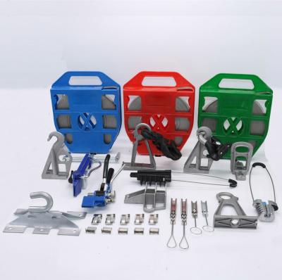 China Fiber Optic Overhead Metal Cable Anchor Clamp Stainless Steel Banding Strap Tension for sale