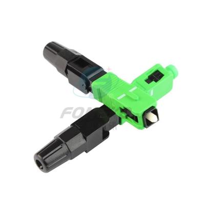 China Fiber Optic For FTTH SC APC Connectors , Fast Fiber Cable Connector for sale